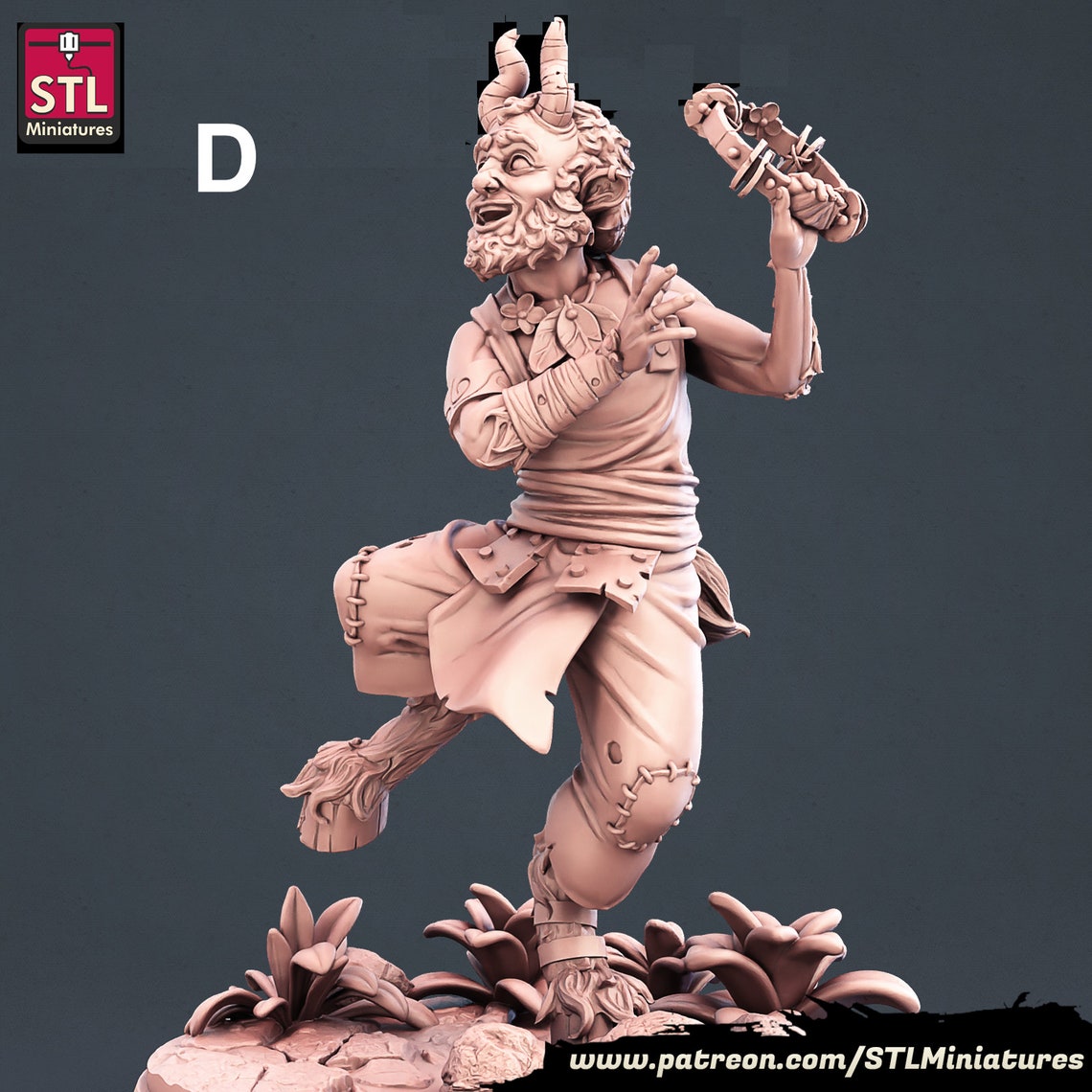 Satyrs Set by STL Miniatures RPG Wargames Tabletop Gaming - Etsy