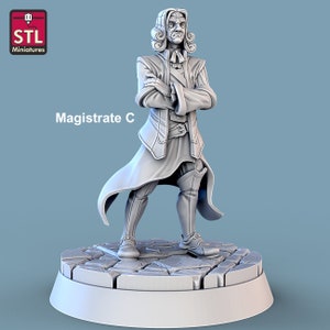 Magistrate Set - STL Miniatures - Dnd RPG Wargames Tabletop Fantasy ...