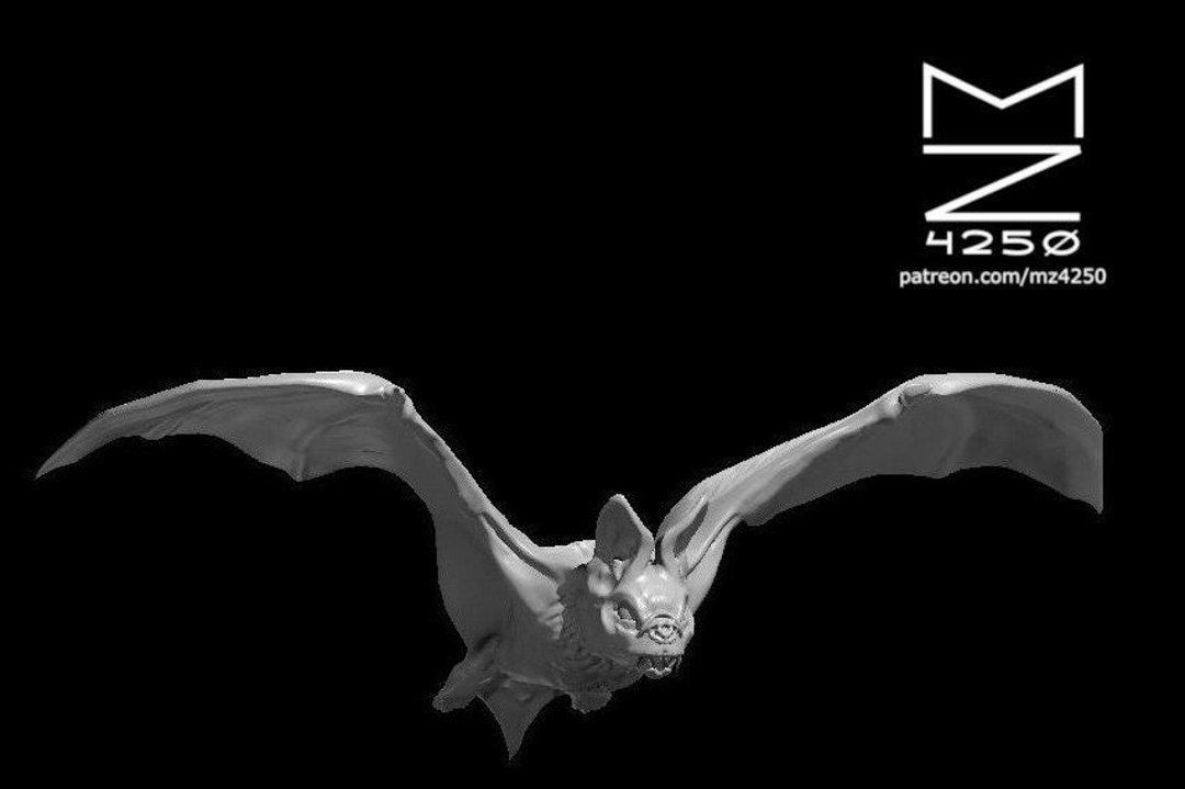 Bat Mini - Mz4250 - D&D Fantasy RPG Tabletop Roleplaying Games 28mm ...