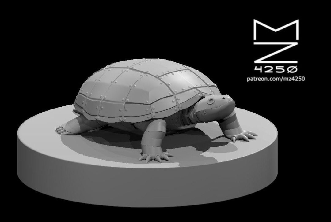 Clockwork Turtle Mini - Mz4250 - D&D Pathfinder Fantasy RPG Tabletop ...