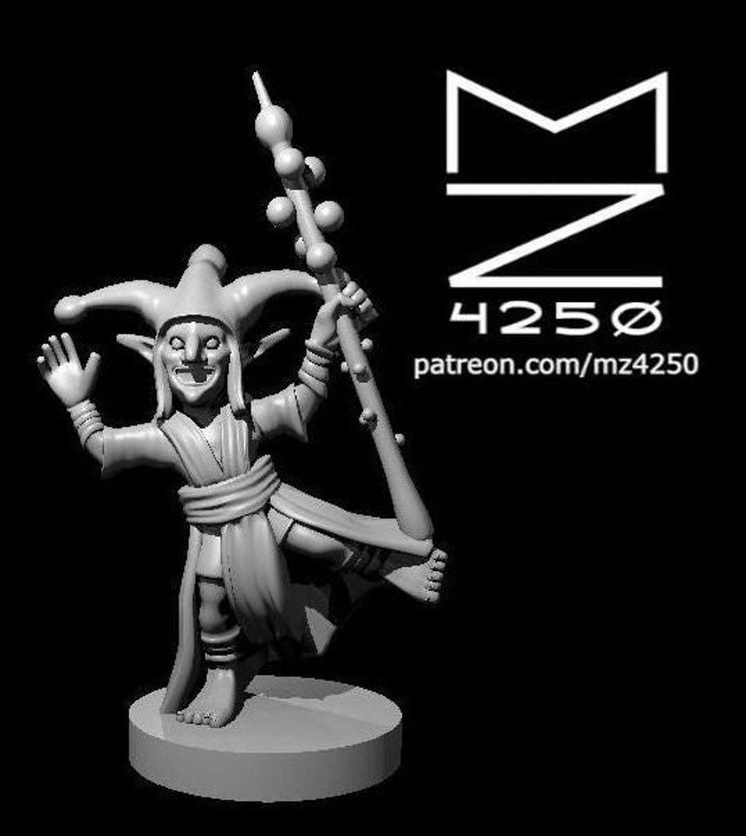 Goblin Jester Mini - Mz4250 - D&D Pathfinder Fantasy RPG Tabletop ...