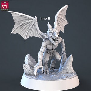 Demon Set STL Miniatures Dnd RPG Wargames Tabletop Fantasy Gaming Mini ...