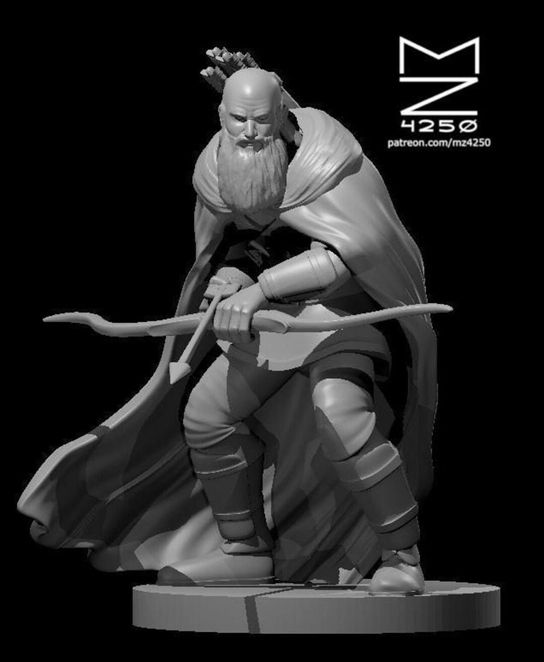 Male Human Ranger Miniature Mz4250 Fantasy RPG Tabletop Roleplaying ...