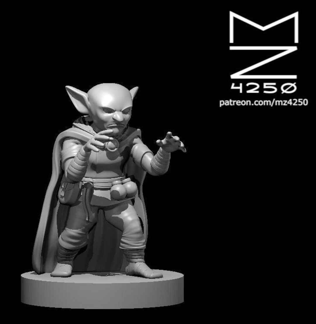Male Goblin Wizard Miniature Mz4250 Fantasy RPG Tabletop Roleplaying ...