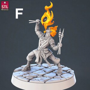 Genasi Character Set by STL Miniatures - RPG Wargames Tabletop Gaming ...