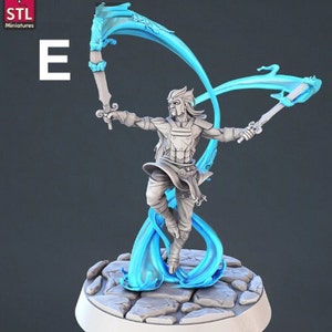 Genasi Character Set by STL Miniatures - RPG Wargames Tabletop Gaming ...