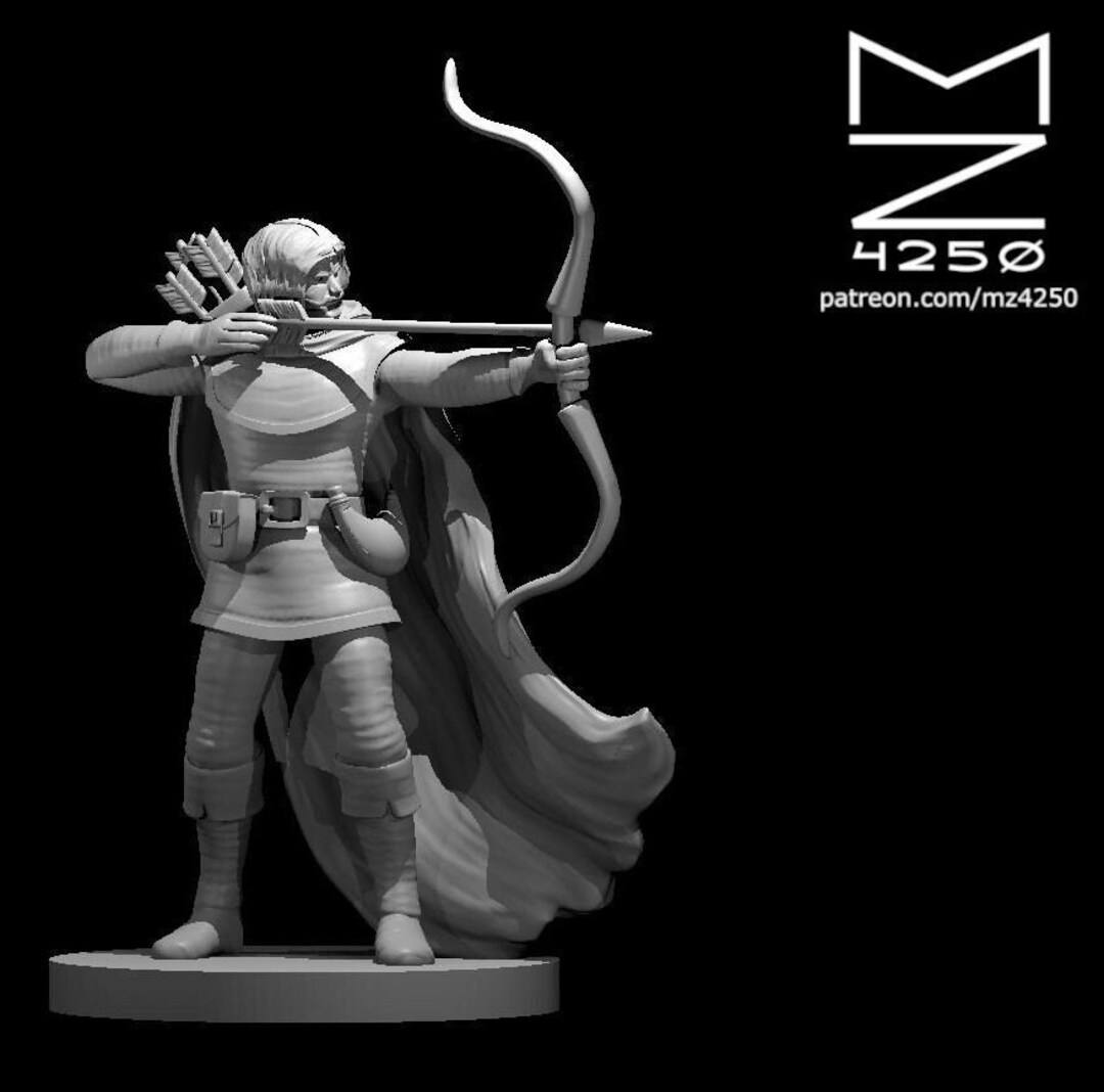 Male Human Scout Miniature - Mz4250 - Fantasy RPG Tabletop Roleplaying ...