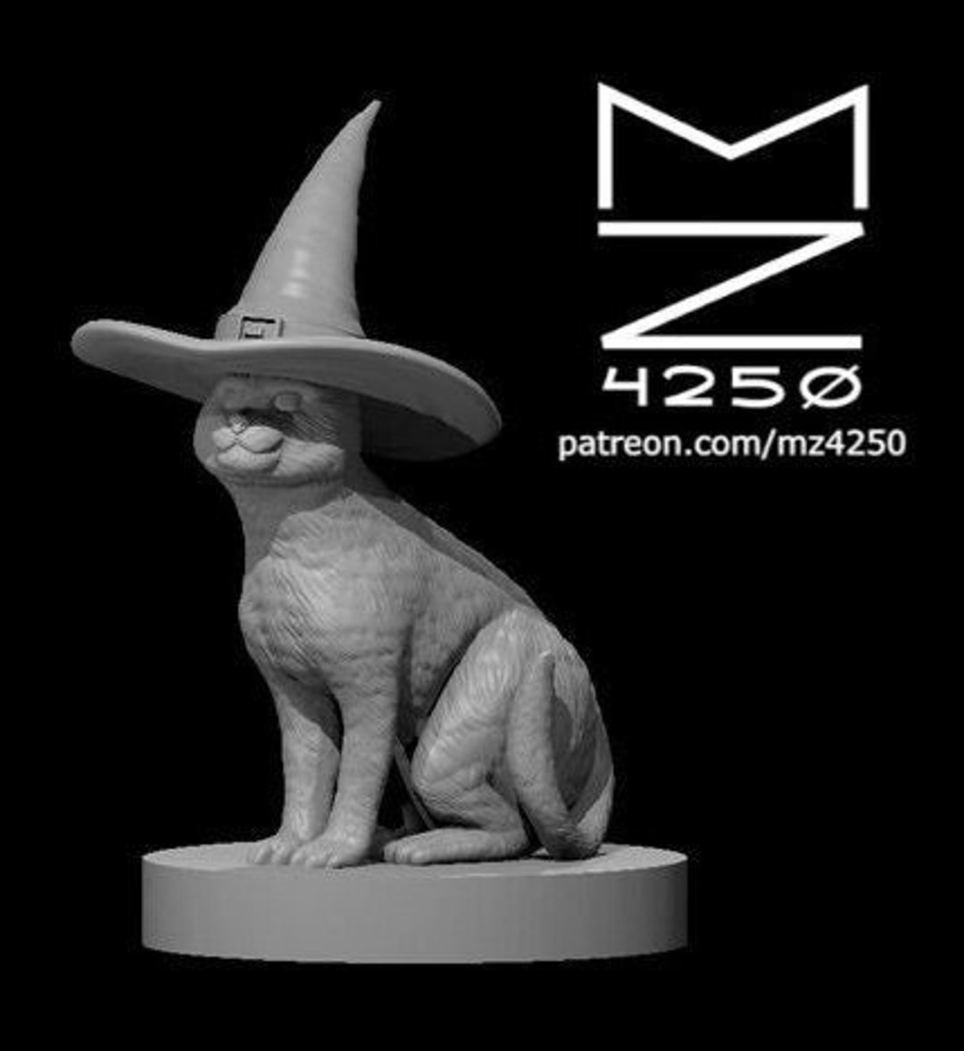 Witch Cat Mini - Mz4250 - D&D Pathfinder Fantasy RPG Tabletop ...