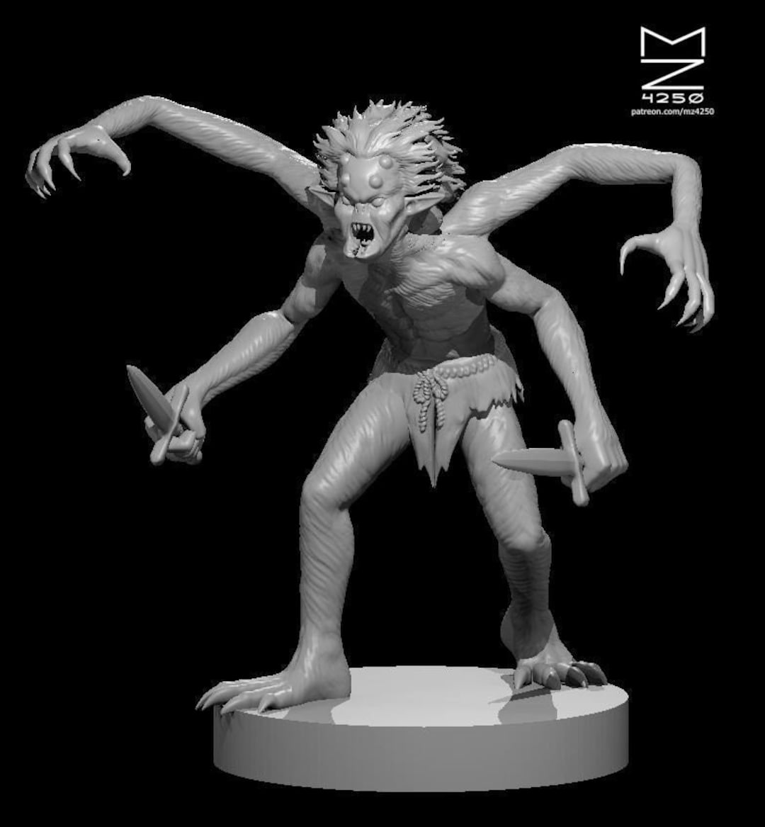 Spider Humanoid Miniature - Mz4250 D&D 5e Dungeons and Dragons Fantasy ...