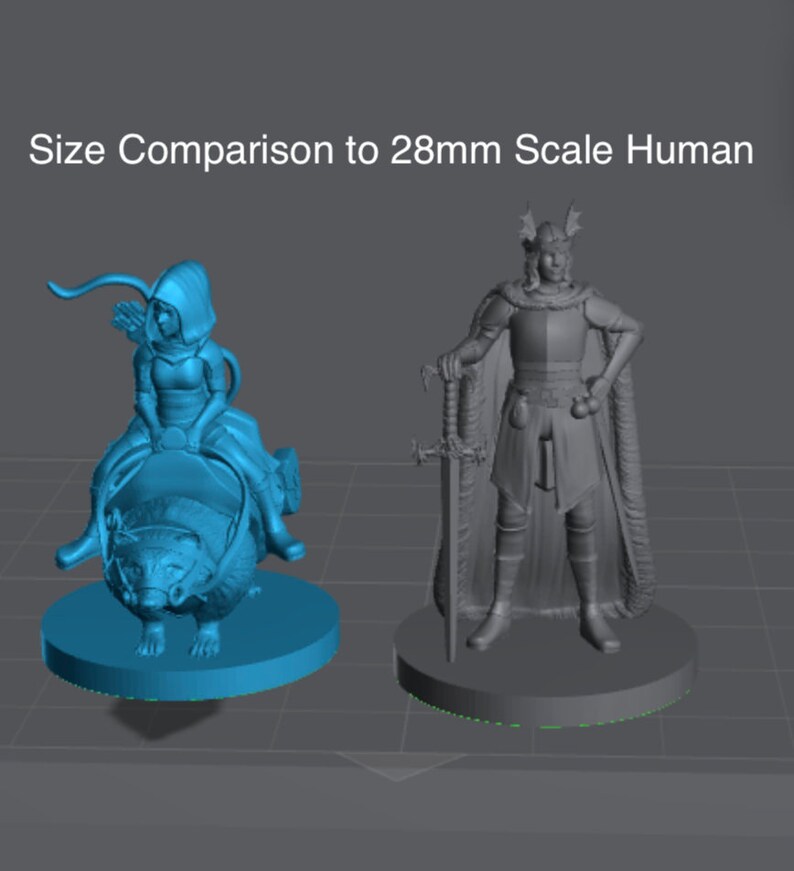 Halfling Female Ranger on Badger Mount Miniature Mz4250 - Etsy