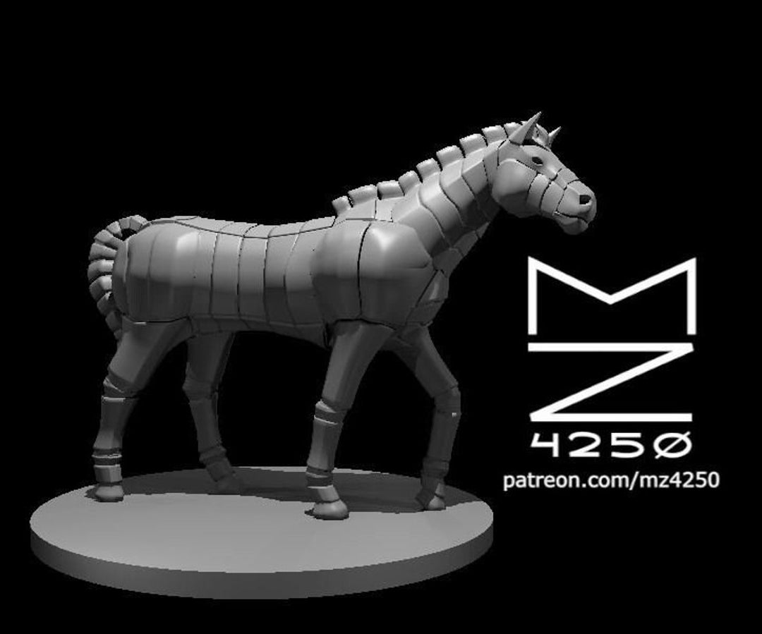 Clockwork Horse Mini - Mz4250 - D&D Pathfinder Fantasy RPG Tabletop ...