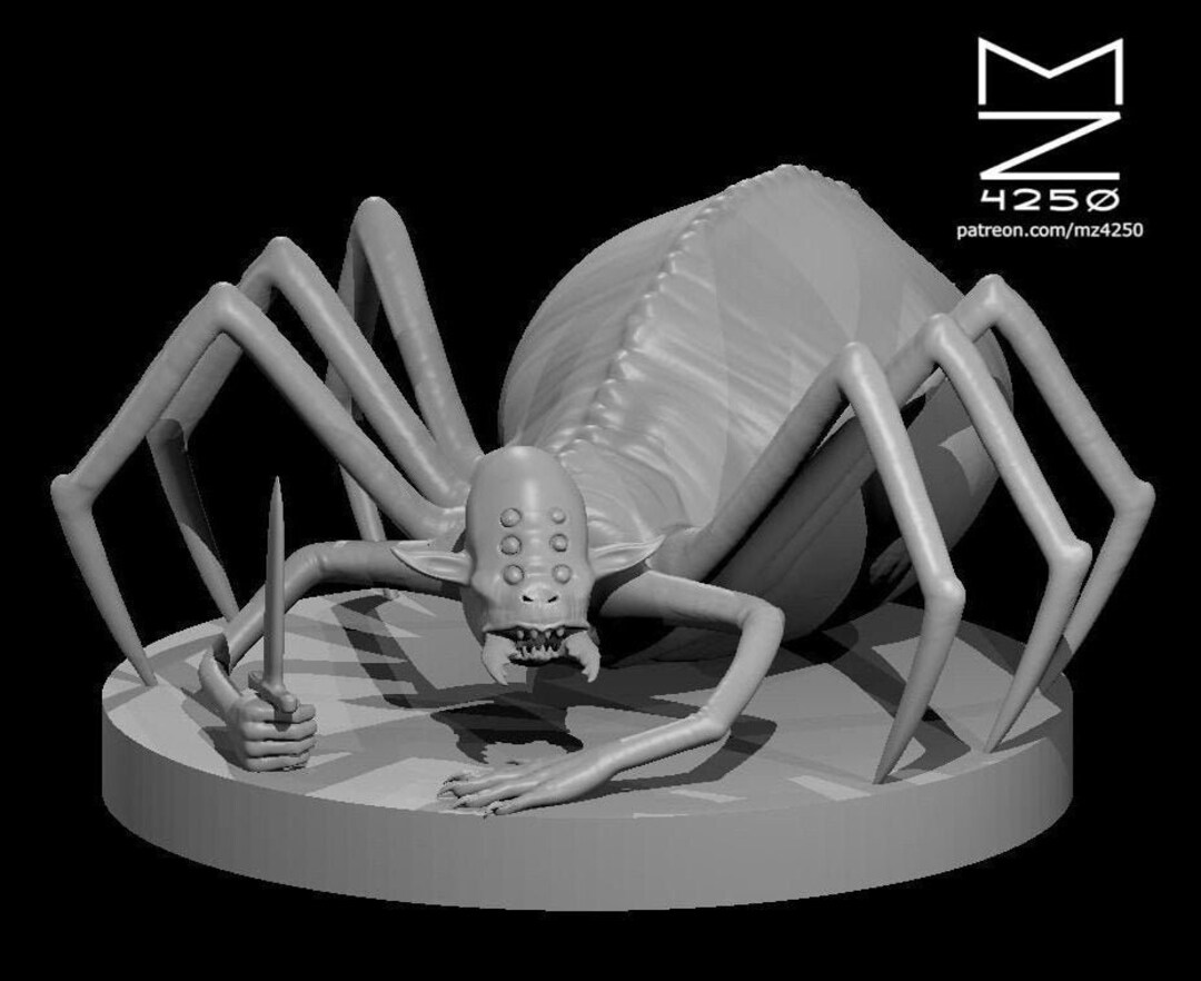 Spider Monster Miniature - Mz4250 - D&D 5e Dnd Dungeons and Dragons ...