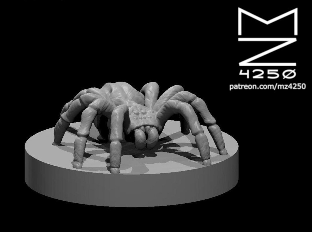 Giant Spider Mini - Mz4250 - Tarantula D&D Monster Challenge Pathfinder ...