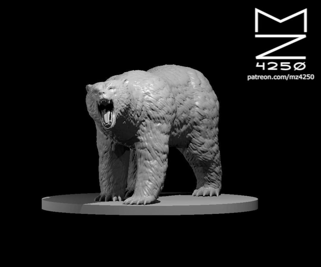 Brown Bear Mini - Mz4250 - D&D Pathfinder Fantasy RPG Tabletop ...