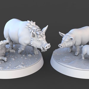 Farm Animals Set by STL Miniatures - RPG Wargames Tabletop Gaming Minis ...