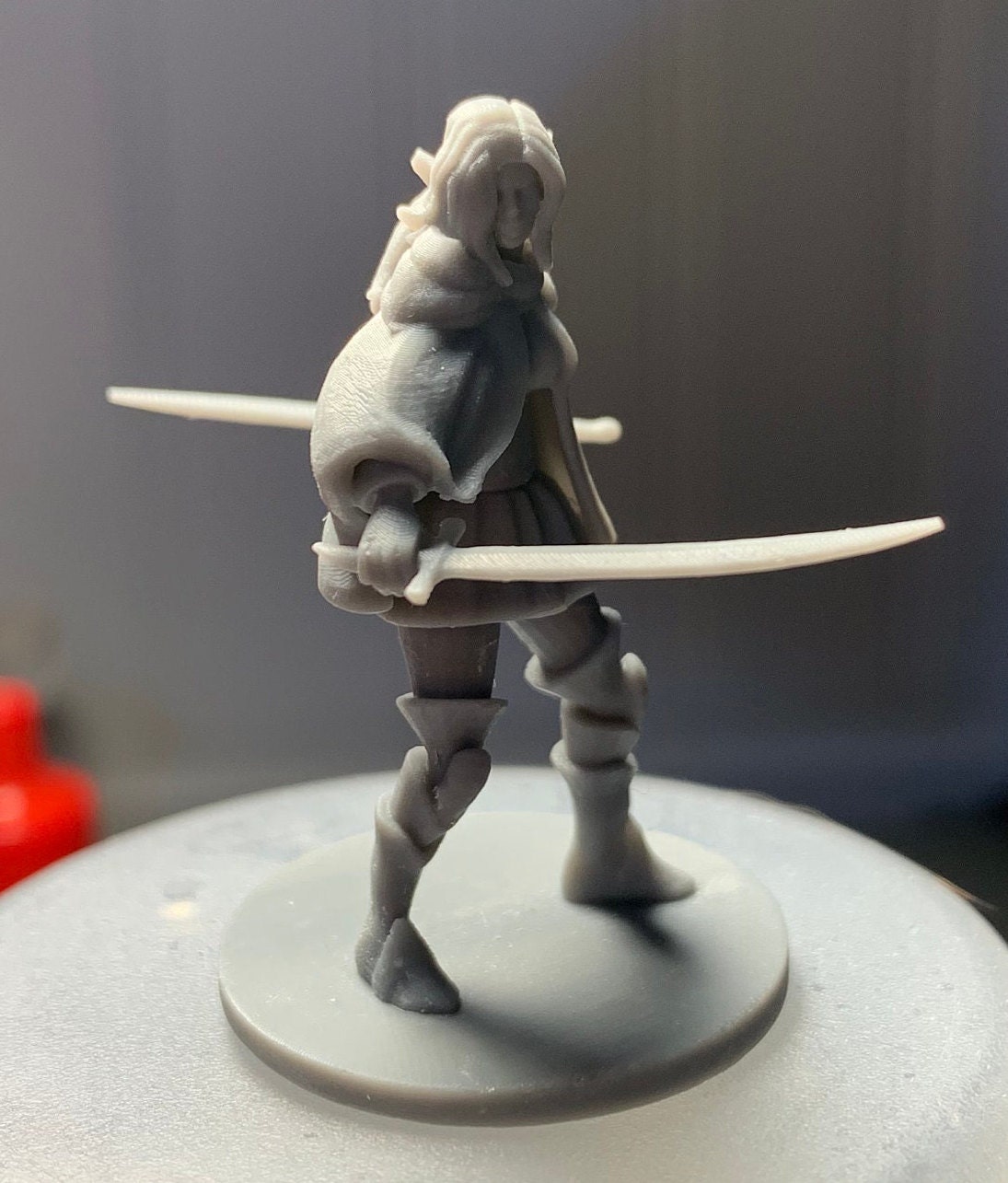 Female Elf Bladeslinger Miniature - Mz4250 - Fighter Swordsman Rogue D ...