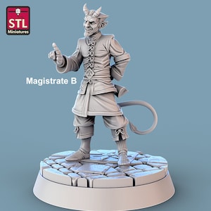 Magistrate Set - STL Miniatures - Dnd RPG Wargames Tabletop Fantasy ...