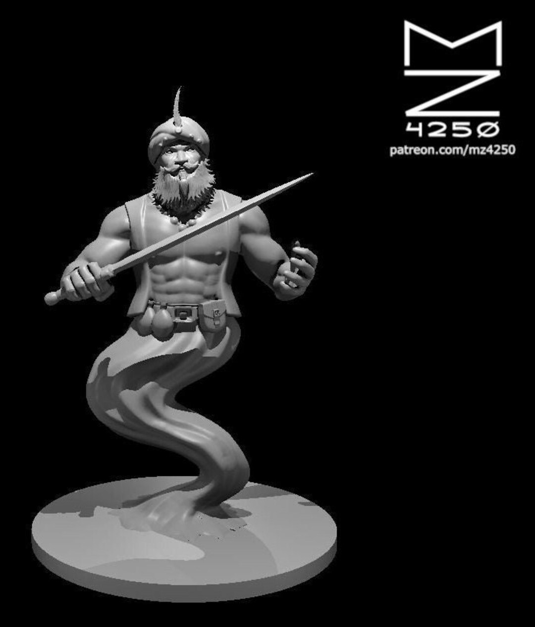 Djinni Mini - Mz4250 - D&D Pathfinder Fantasy RPG Tabletop Roleplaying ...