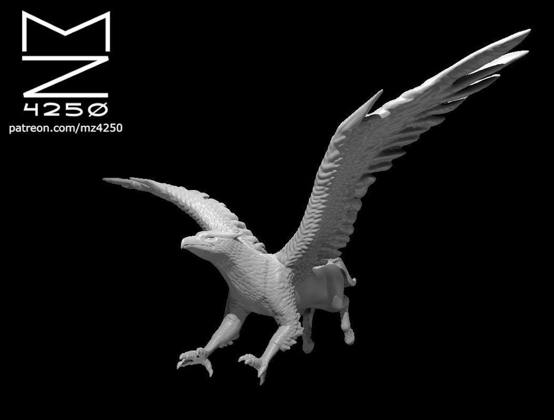 Flying Hippogriff Mini - Mz4250 D&D Fantasy RPG Tabletop Roleplaying ...