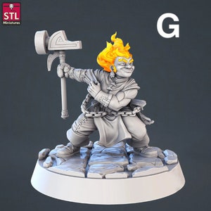 Genasi Character Set by STL Miniatures - RPG Wargames Tabletop Gaming ...