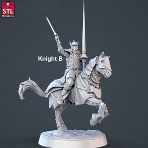 Jousting Set by STL Miniatures - RPG Wargames Tabletop Gaming - Minis ...