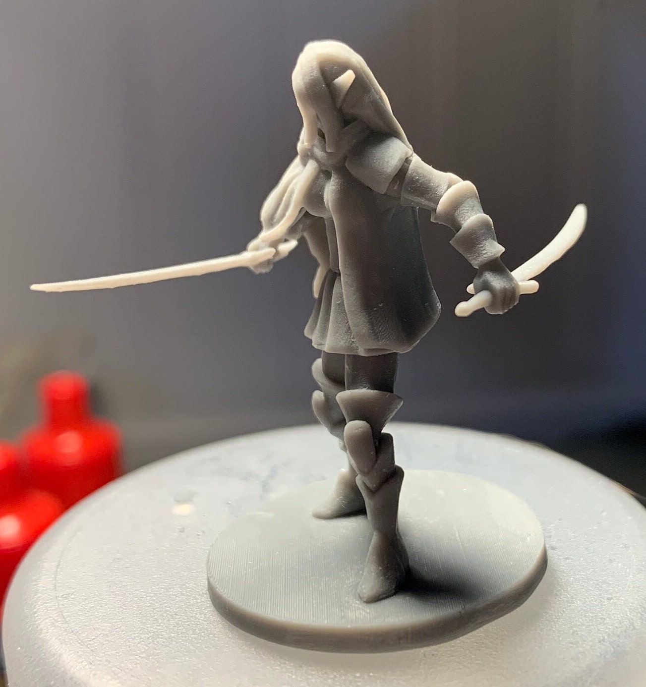 Female Elf Bladeslinger Miniature - Mz4250 - Fighter Swordsman Rogue D ...
