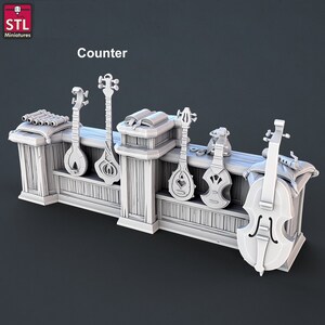 Music Store Set - STL Miniatures - Dnd RPG Wargames Tabletop Fantasy ...