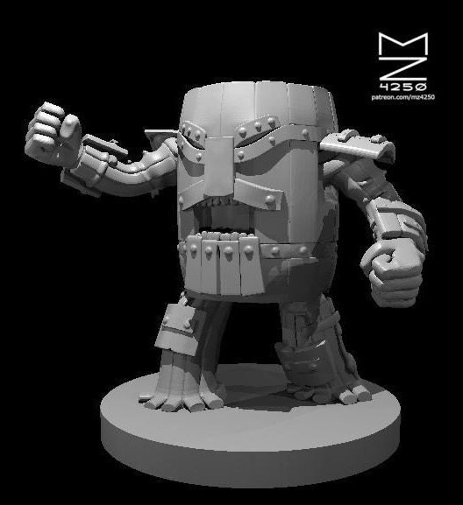 Keg Golem Miniature - Mz4250 - D&D Dungeons and Dragons Fantasy RPG ...