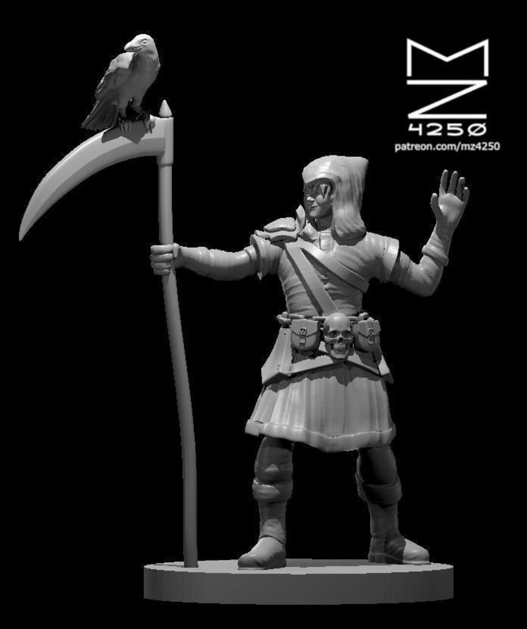 Half Elf Human Warlock Miniature - Mz4250 - Fantasy RPG Tabletop ...