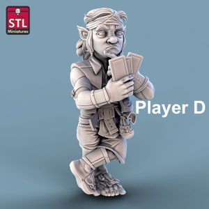 Card Players Set - STL Miniatures - RPG Wargames Tabletop Gaming Dnd ...