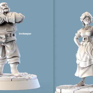 Inn Set - STL Miniatures - RPG Wargames Tabletop Gaming Dnd - Mini ...