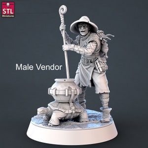 Toxic Vendors Set - STL Miniatures - Dnd RPG Wargames Tabletop Fantasy ...