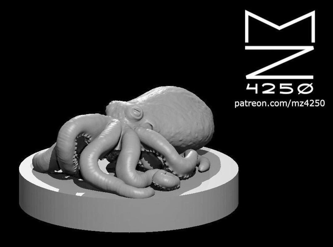 Octopus Mini - Mz4250 - D&D Fantasy RPG Tabletop Roleplaying Games 28mm ...