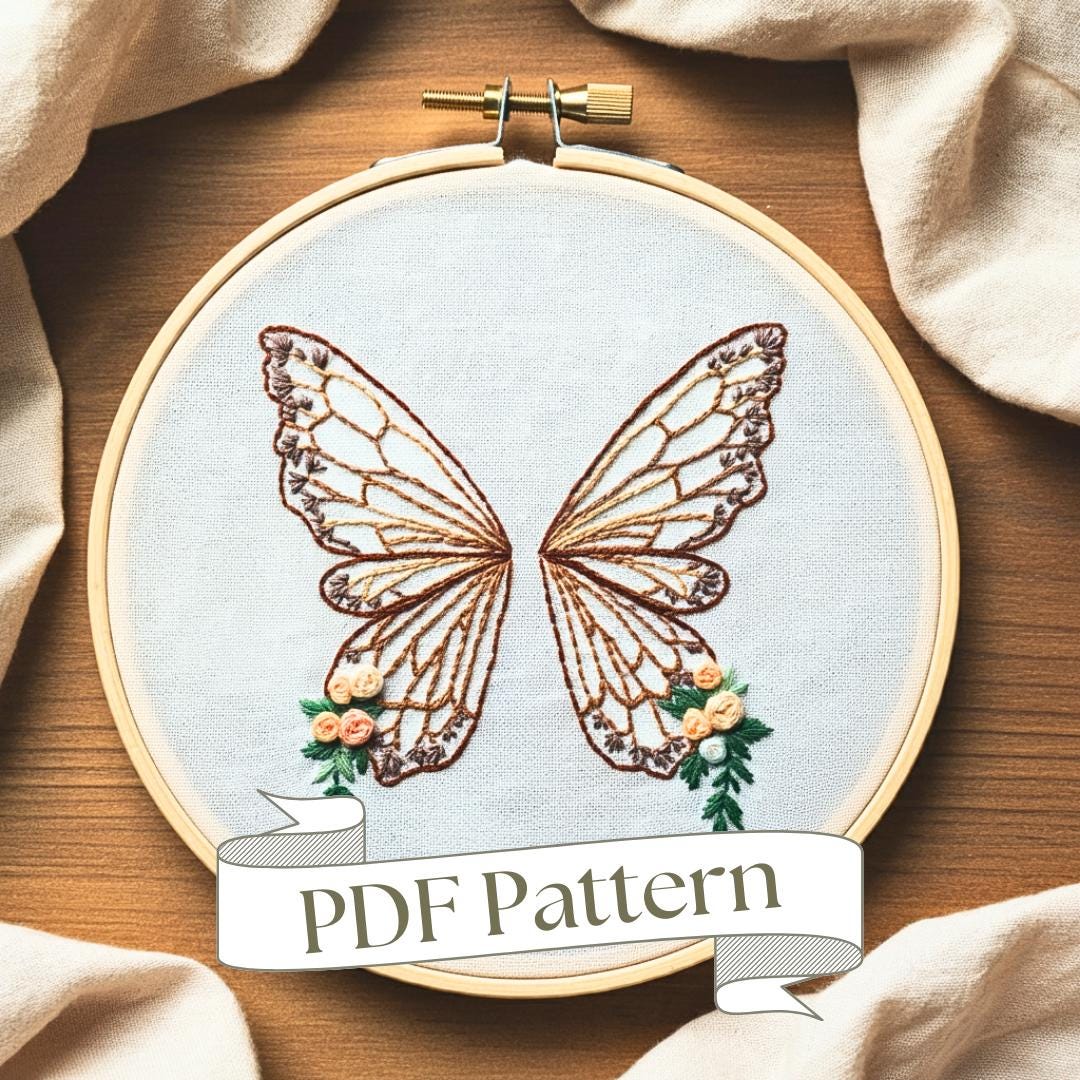 Fairy Hand Embroidery Pattern Fantasy Embroidery Pattern Mythical ...