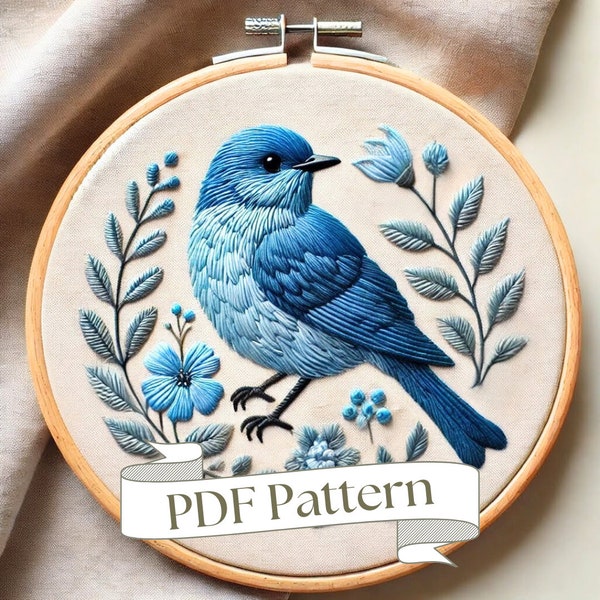 Bird Embroidery - Etsy