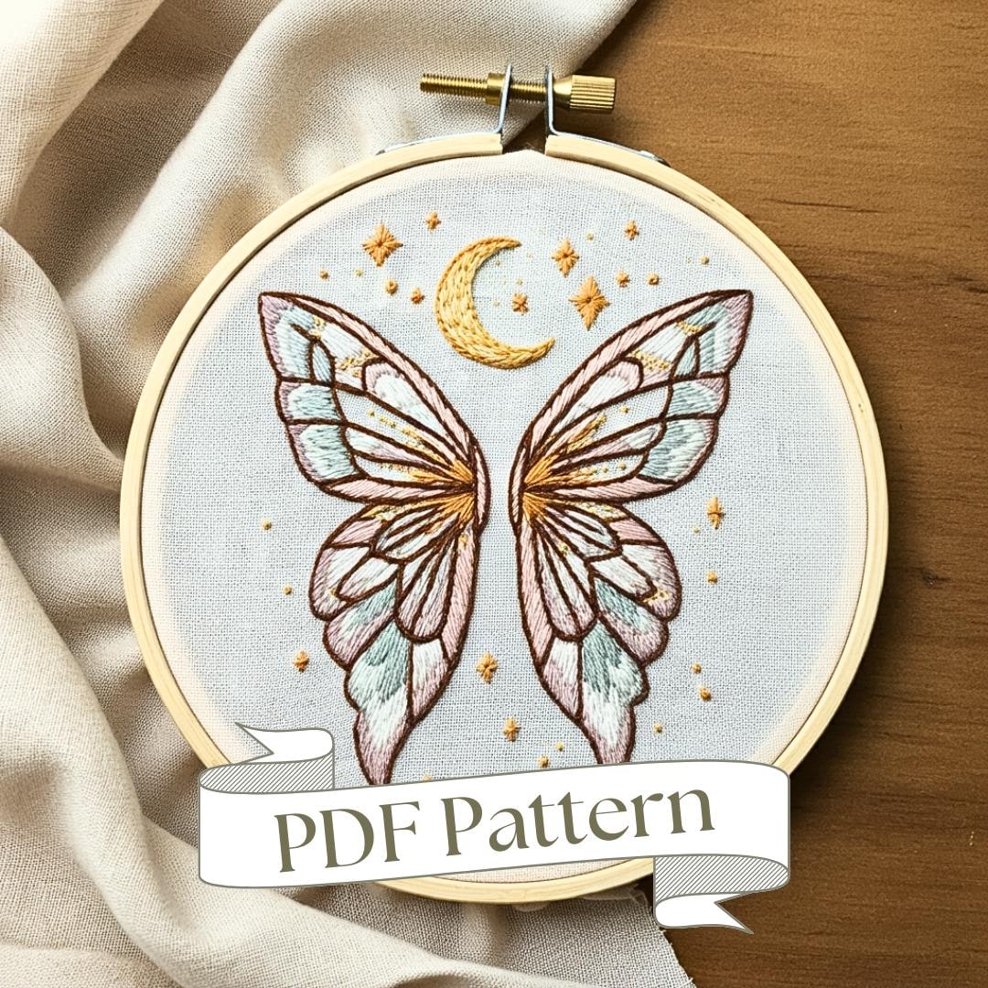 Fairy Hand Embroidery Pattern Fantasy Embroidery Pattern Mythical ...