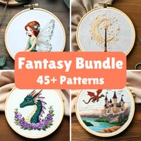 Wizard Tome Hand Embroidery Pattern: Fantasy Book DIY (PDF Pattern) - Etsy