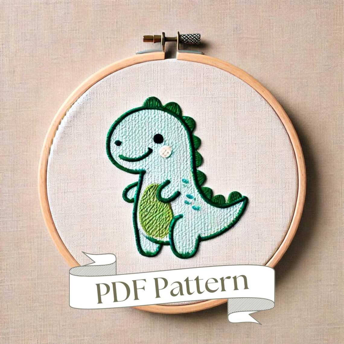 Dinosaur Embroidery Pattern: Kids Room Decor (PDF Pattern) - Etsy