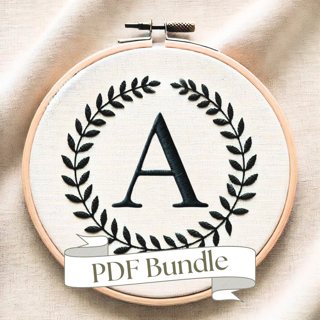 Complete Alphabet Embroidery Pattern Letter Embroidery Design With ...