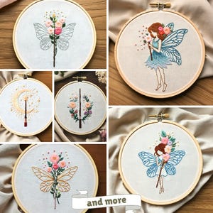 Fantasy Embroidery Pattern Bundle: Dragon, Fairy, Castle (PDF) - Etsy
