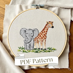 MINI BUNDLE Kids Embroidery Pattern Bundle Baby Nursery Embroidery ...