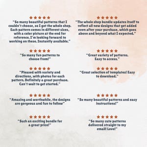 WHOLE SHOP BUNDLE Hand Embroidery Pattern Collection Embroidery Pattern ...