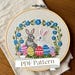 Easter Hand Embroidery Pattern Easter Egg Hand Embroidery Pattern ...