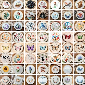 WHOLE SHOP BUNDLE Hand Embroidery Pattern Collection Embroidery Pattern ...