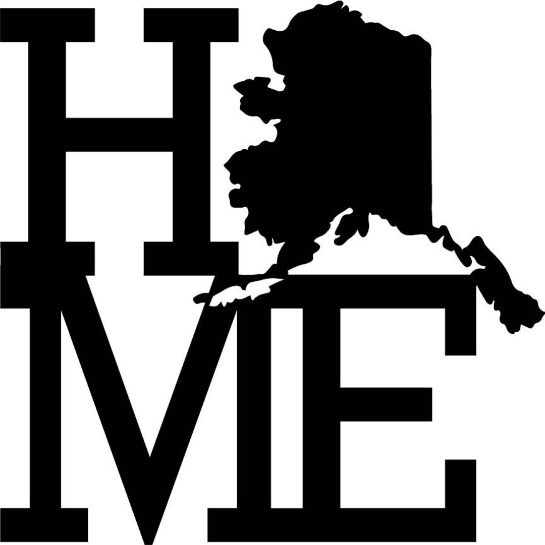 Home State Alaska DXF File Plasma Laser Cutting Artwork - Etsy