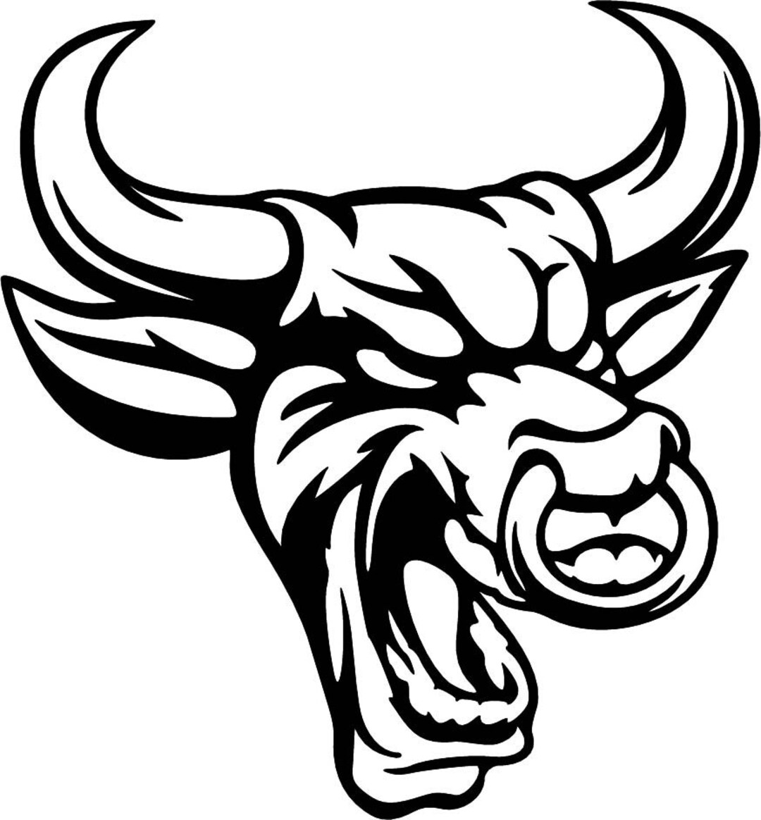 Bull With Horns DXF File Plasma Laser Cutting Artwork - Etsy