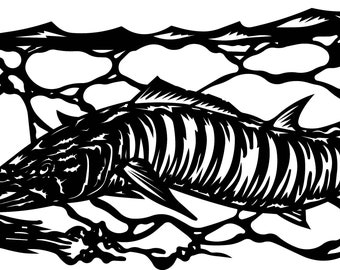Saltwater Fish Dxf | Etsy New Zealand