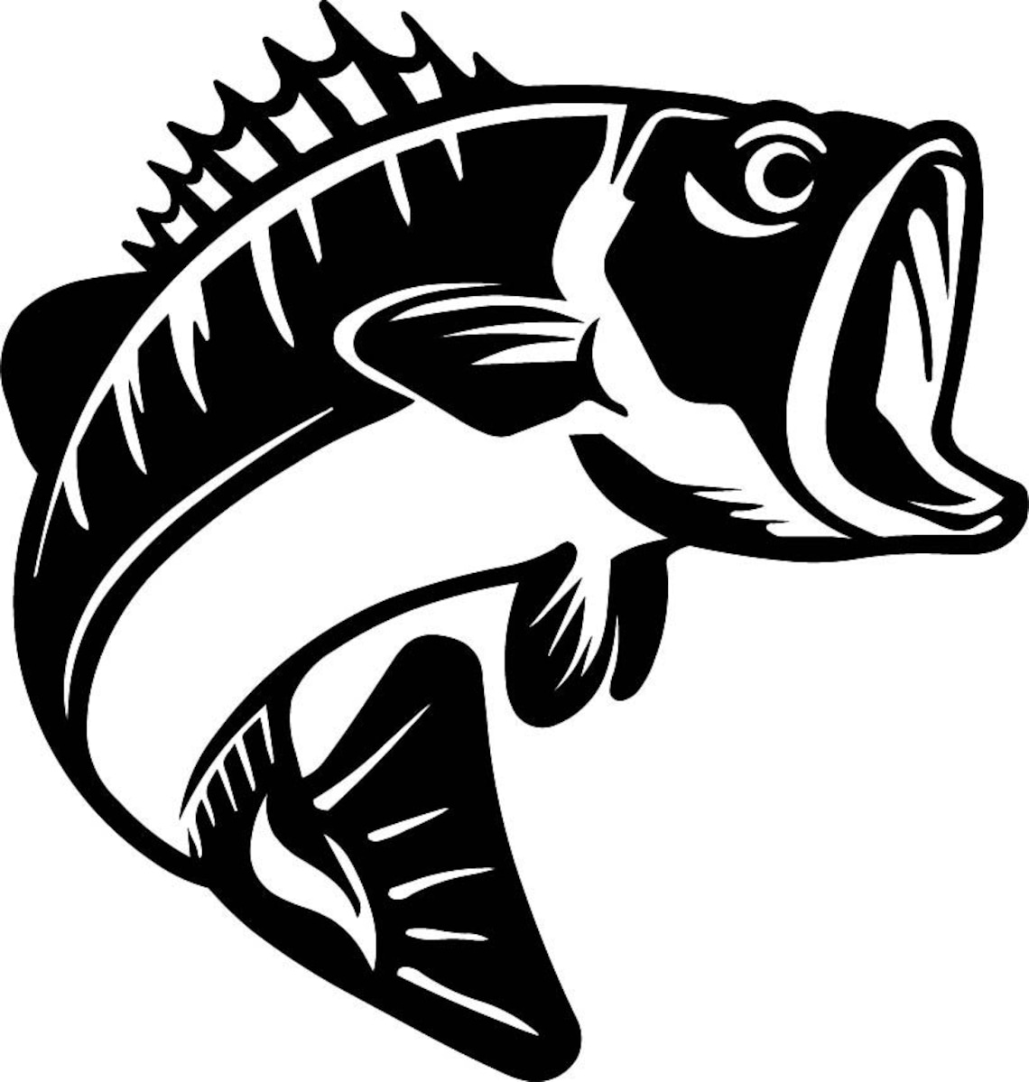 Large Mouth Bass DXF File Plasma Laser Cutting Artwork - Etsy