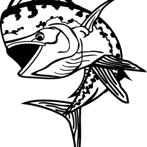Mahi Mahi Dxf - Etsy