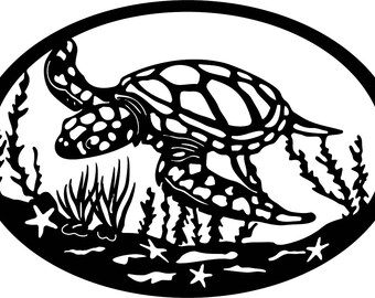 Sea Turtle Dxf | Etsy